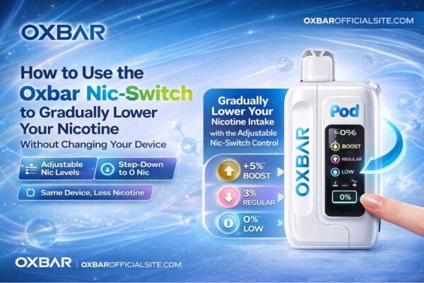 Oxbar Nic-Switch: Lower Nicotine Without Changing Device